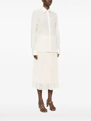 ERMANO SCERVINO Ermanno Scervino Embroidered Silk Shirt