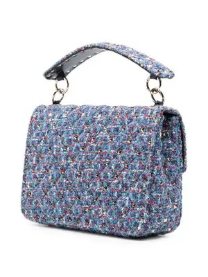 Valentino Garavani Rockstud Spike Tweed Shoulder Bag