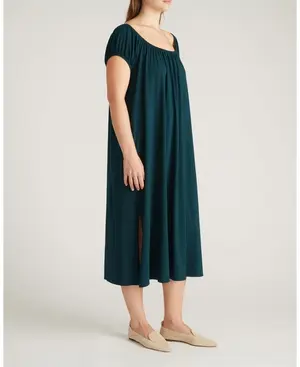 Universal Standard Plus Lilian Long Sleep Dress - Deep Sea