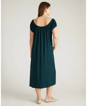 Universal Standard Plus Lilian Long Sleep Dress - Deep Sea