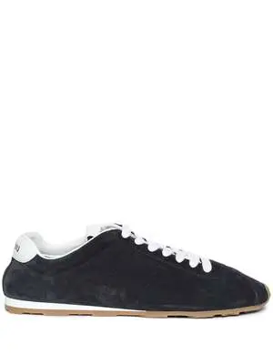 Miu Miu Suede Lace-up Sneakers