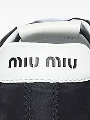 Miu Miu Suede Lace-up Sneakers