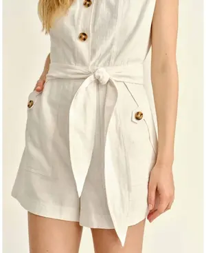 CARTOLINA Rachel Linen Romper