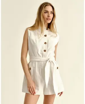 CARTOLINA Rachel Linen Romper