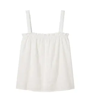 CARTOLINA Leah Eyelet Tank - Soft White