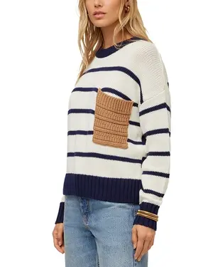 Fifteen Twenty Lucia Patch Pocket Crewneck Sweater
