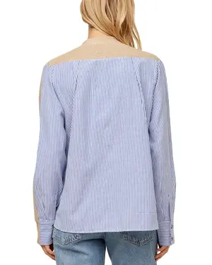 Fifteen Twenty Celine Mixed Media Cardigan
