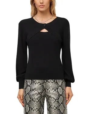 Fifteen Twenty Amelia Bolero Shrug Sweater - Black
