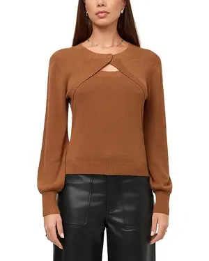Fifteen Twenty Amelia Bolero Shrug Sweater - Camel