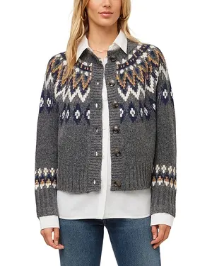Fifteen Twenty Alina Mixed Media Cardigan - Multi