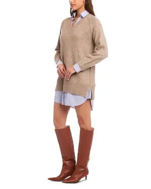 Fifteen Twenty Mixed Media Sweater Dress