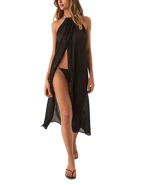 VIX PAULA HERMANNY Cloe Long Swim Cover-up - Black