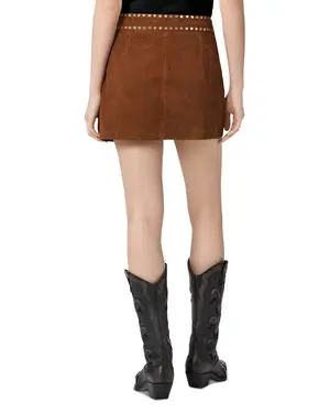ALLSAINTS Alice Suede Mini Skirt