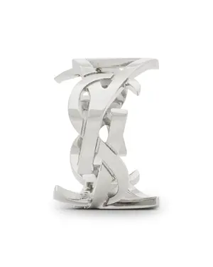Saint Laurent Cassandre Ring - Oxidized Silver