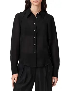 ALLSAINTS Cory Printed Shirt - Black