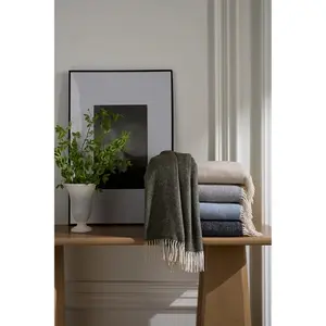 SFERRA Cervino Wool-cashmere Throw Blanket