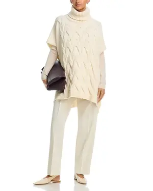 Herno Braided Wool Blend Short Sleeve Sweater