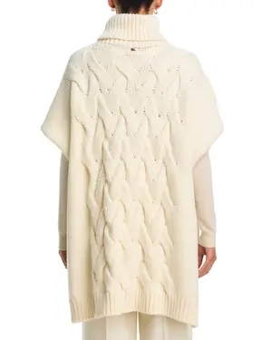 Herno Braided Wool Blend Short Sleeve Sweater