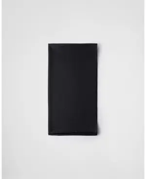 Prada Wool And Silk Scarf - Black