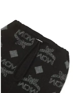 Mcm Neck Warmer In Monogram Wool Jacquard