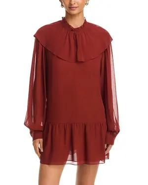 FRAME The Silk Soiree Dress - Paprika