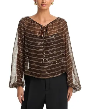 FRAME The Balloon Blouse - Oakwood Multi