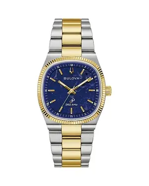 Bulova Super Seville Precisionist Watch, 35mm - Blue/two-tone