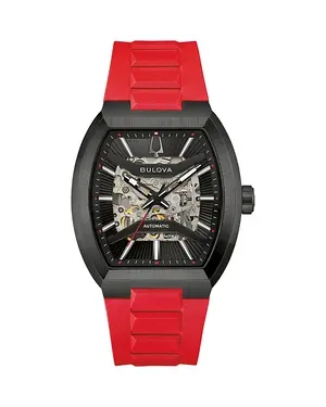 Bulova Maquina Watch, 47mm X 40mm - Black/red