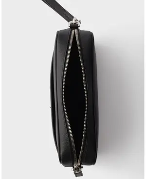 Prada Saffiano Leather Shoulder Bag - Black