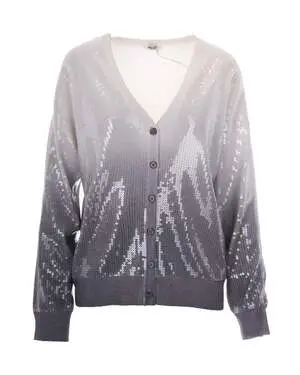 Liu Jo Shaded Knit Sweater - Gray Shaded