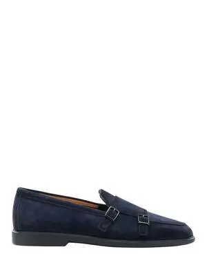 Santoni Monk Strap Loafers - Navy
