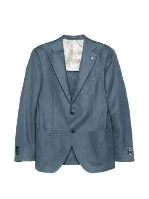 LUIGI BIANCHI Single-breasted Welt Pocket Jacket