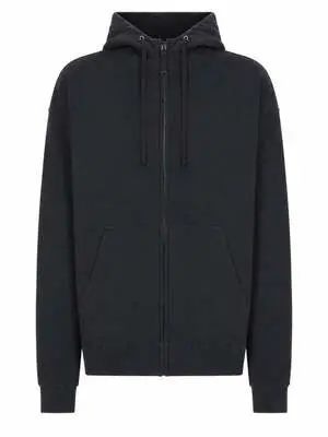 MAISON MARGIELA Cotton Zip-up Sports Jacket - Black