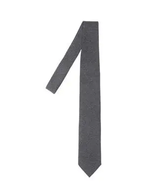 LARDINI 100% Virgin Wool Tie - Grey