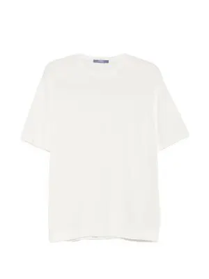 PEOPLE OF SHIBUYA Lightweight Natural Cotton Sweater For - White