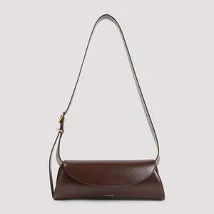 JIL SANDER Mini Cannolo Leather Shoulder Bag - Grey