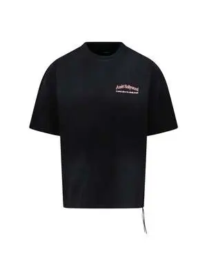 Amiri 100% Cotton Crewneck T-shirt - Black