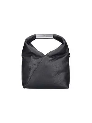 MAISON MARGIELA Calf Leather Shoulder Bag With Zamak Hardware - Black