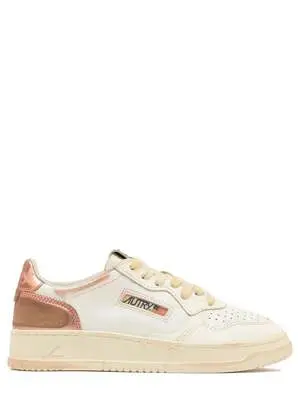 AUTRY Suede Lace-up Sneaker With Leather Heel Tab And Rubber Sole - Marrone