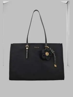 Michael Kors Logo Charm Tote Bag - Black