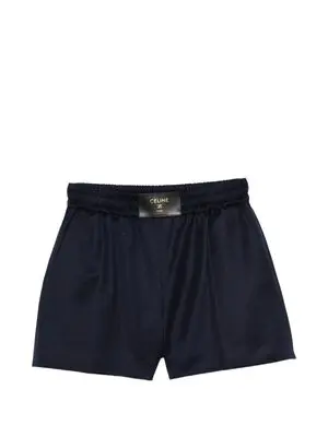Celine Wool Logo Shorts - Multicolor