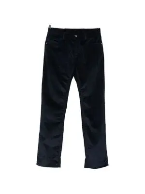 Etro Navy Blue Corduroy Cotton Trousers - Multicolor