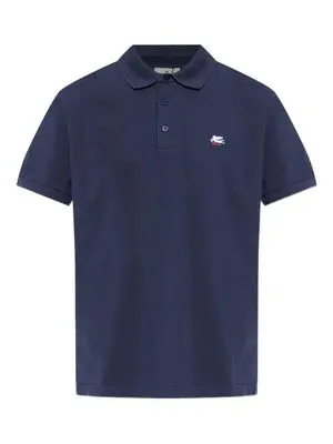 Etro Logo Cotton Polo Shirt - Multicolor