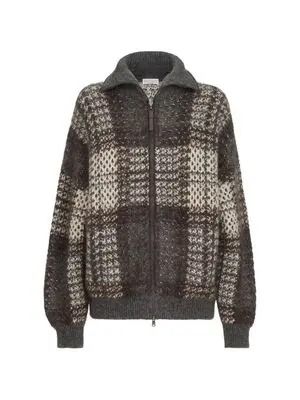 Brunello Cucinelli Wool Zipped Cardigan - Multicolor