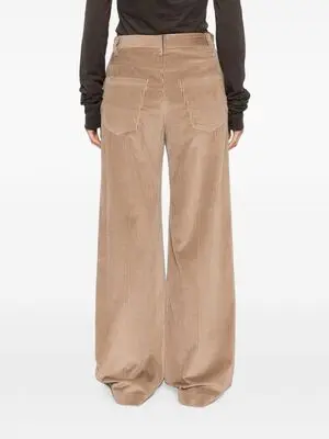 Brunello Cucinelli Velvet Wide-leg Trousers - Multicolor
