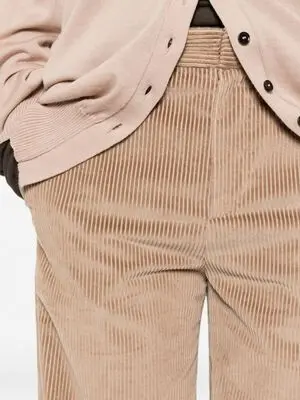 Brunello Cucinelli Velvet Wide-leg Trousers - Multicolor