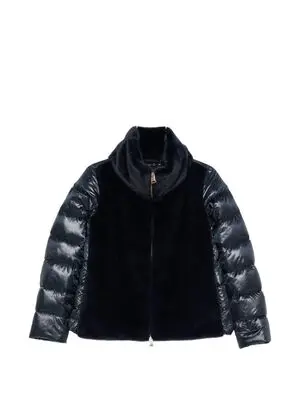 Herno Padded Jacket With Faux Fur - Multicolor