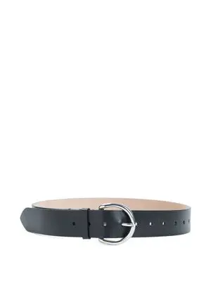 Phoebe Philo Round Buckle Leather Belt - Multicolor