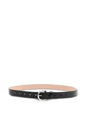 Phoebe Philo Round Buckle Leather Belt - Multicolor