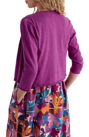 SEASALT CORNWALL Organic Cotton Crop Cardigan